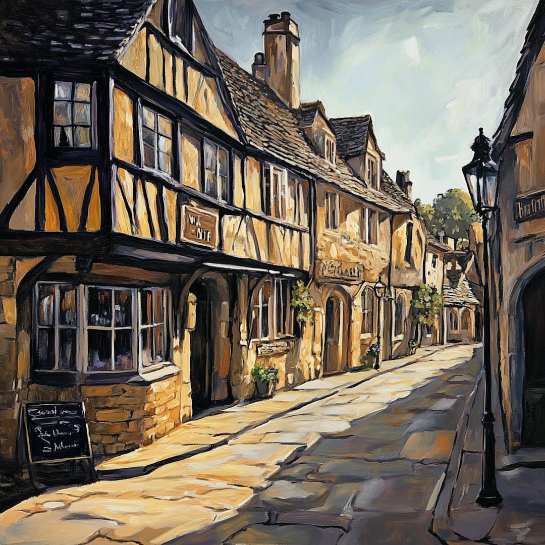 9 Stunning Digital Cotswolds Art Set 9 Images Places of Interest Large ...