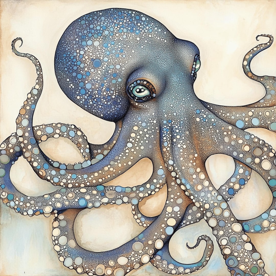 45 Colorful Sea Life and Insects Art Set, 45 Digital Images Collection ...