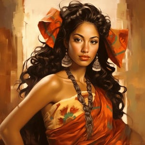 29 Hispanic Latin American Female Portraits Instant Printable Digital ...