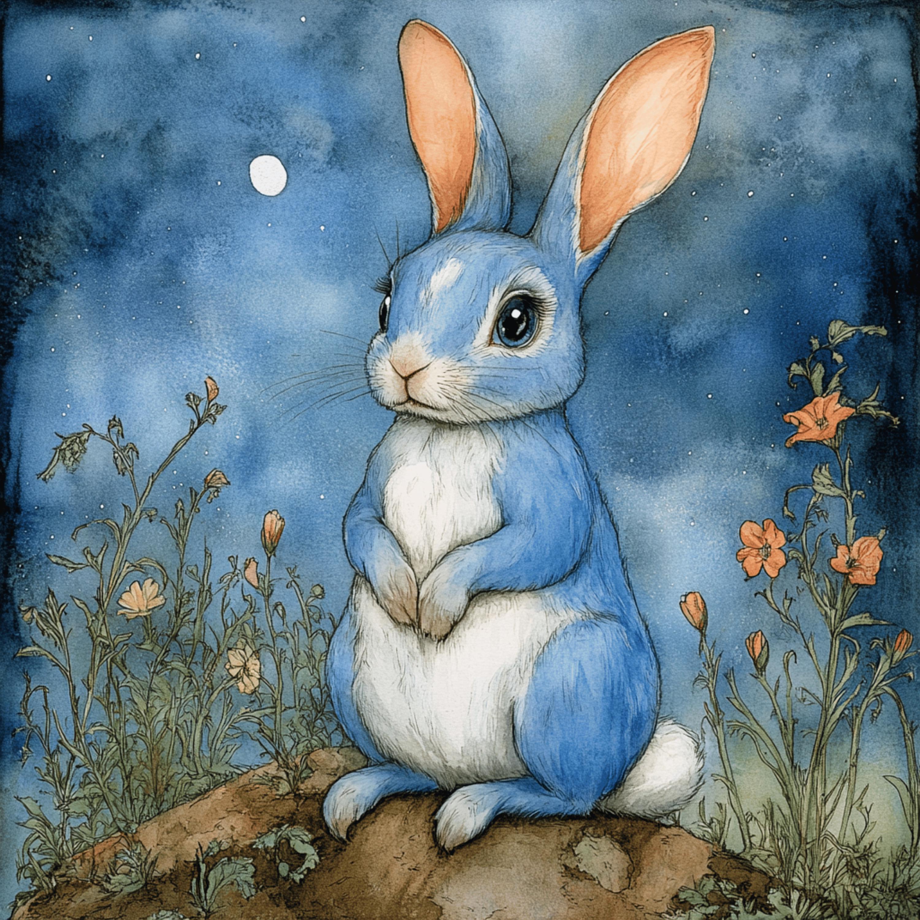 11 Easter Bunny Poster Digital Images Rabbits Spring Equinox Art Large ...