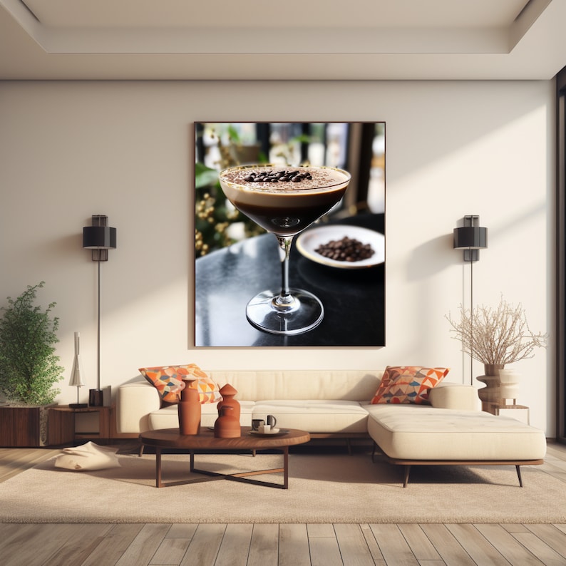 THREE Espresso Martini Prints Wall Decor Coctail Artwork Kitchen Dining ...