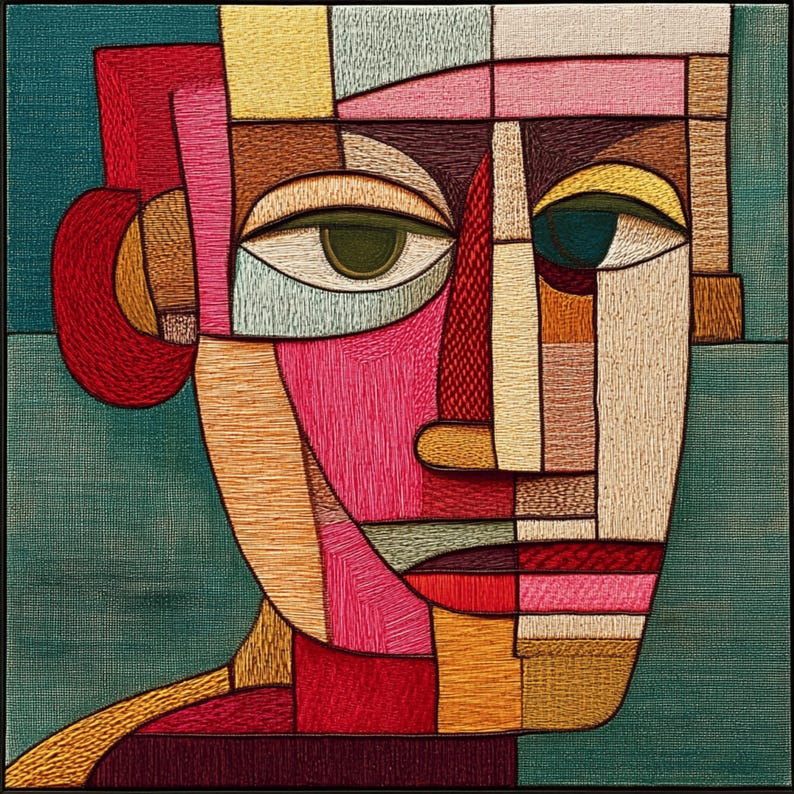 13 Picasso Inspired Abstract Portraits, Printable Cubist Art, Bold ...