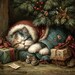 36 Christmas Cats With Presents, Cozy Holiday Artwork, Vintage Style ...