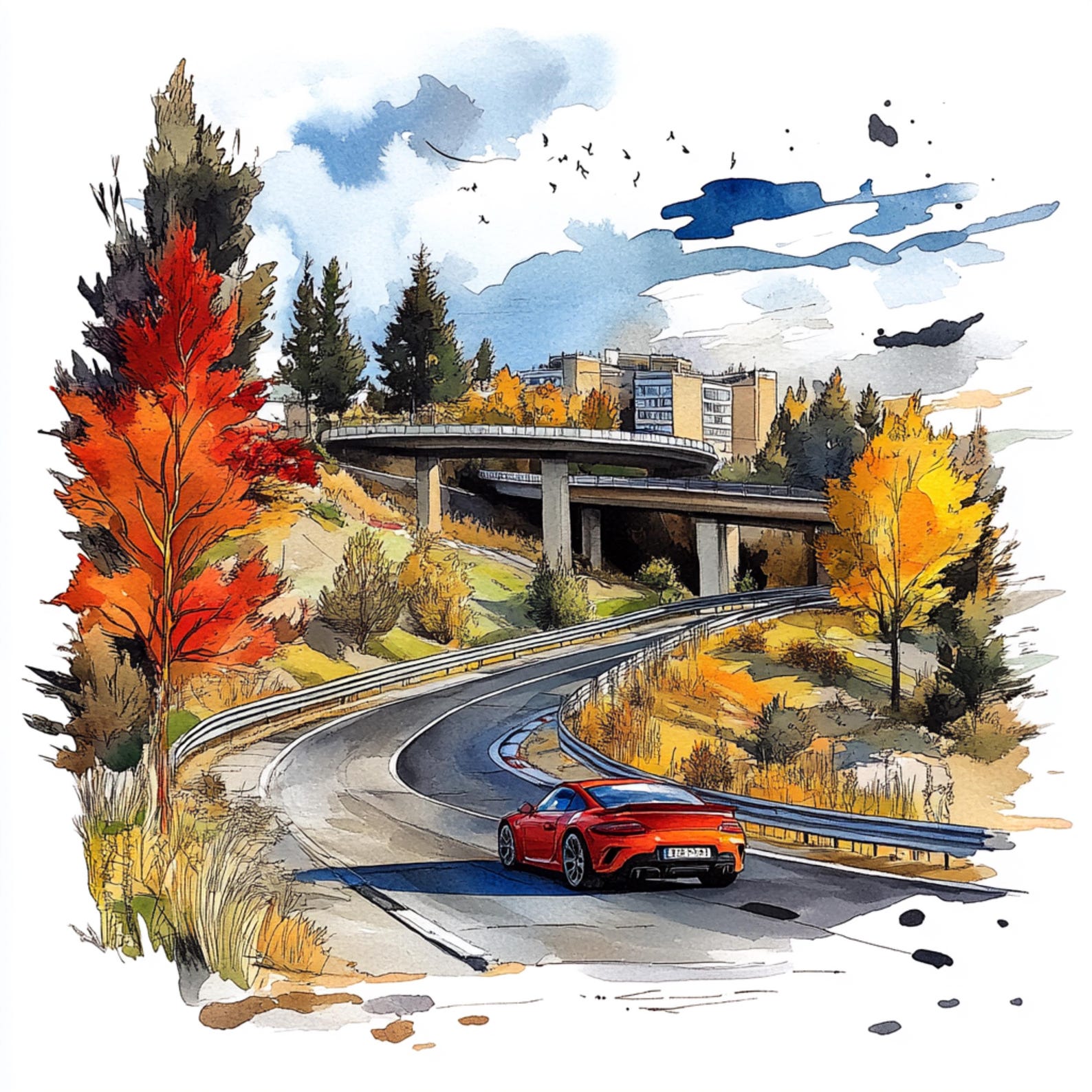 20 Vintage Racing Art, Nurburgring Race Circuit, Retro Wall Decor ...