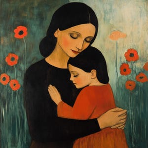 16 Mother and Child Portrait Digital Images Art Prints - Emotional Wall ...