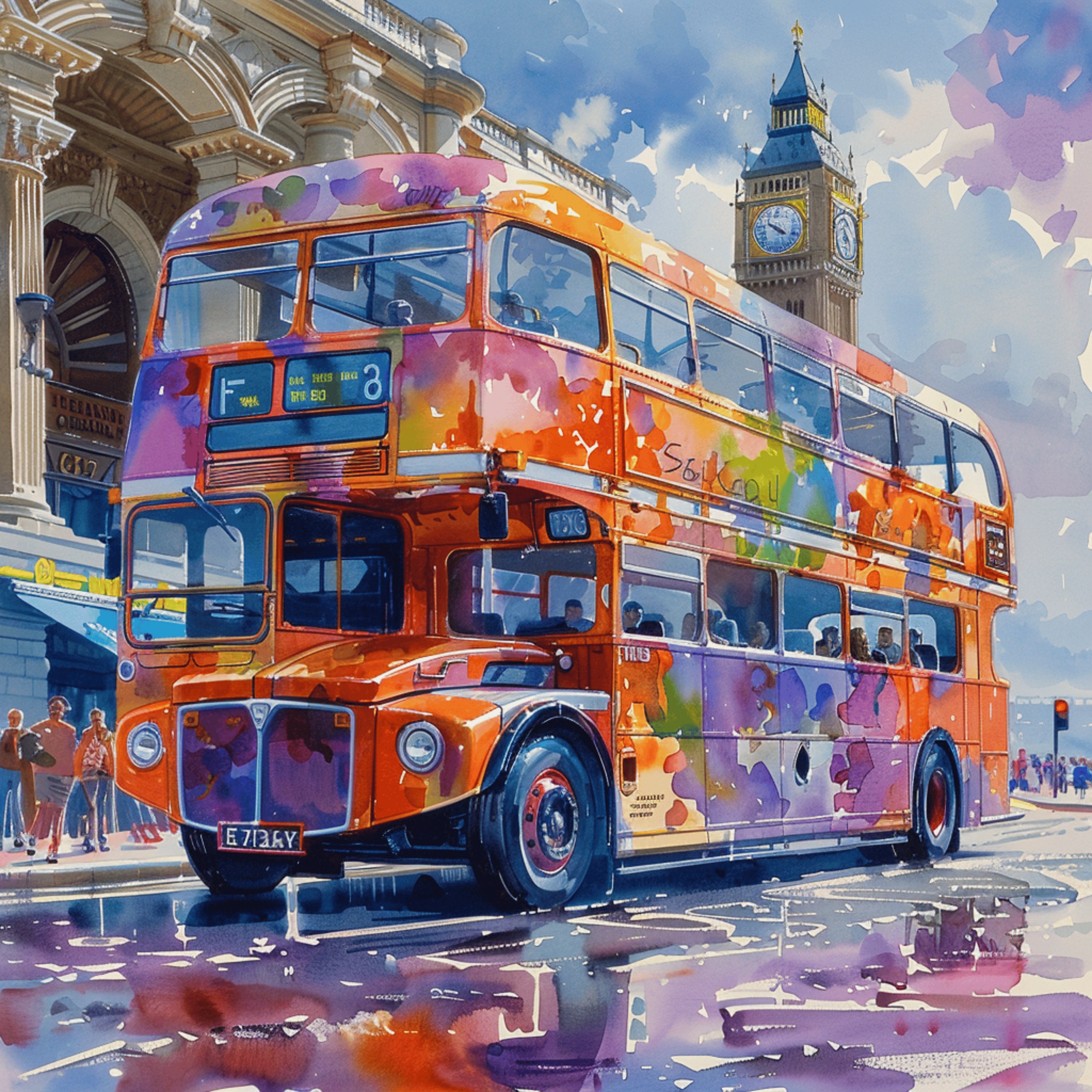 TWENTY Vintage Buses Digital Images, Historical Buses Across the Ages ...