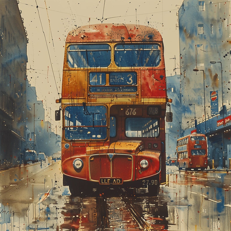 TWENTY Vintage Buses Digital Images, Historical Buses Across the Ages ...