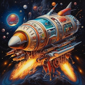 NINE Space Shuttle Rocket Launch Poster, Digital Download, Rocket ...