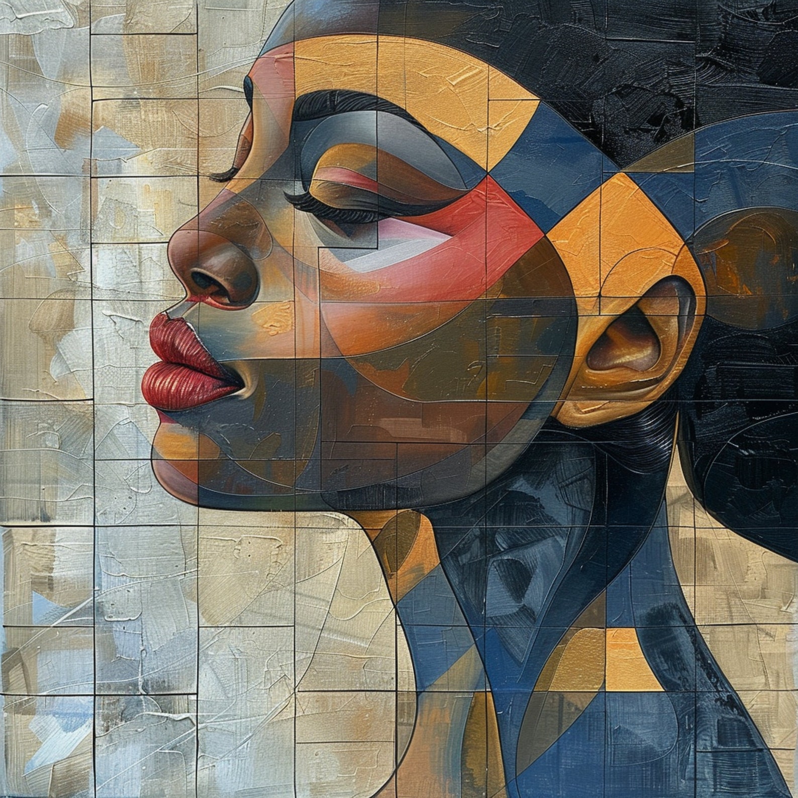 THIRTEEN Contemporary African American Female Portraits, 13 Digital ...