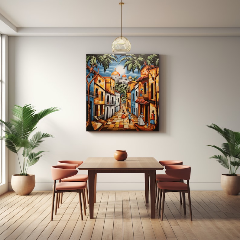 SEVEN Digital Art Prints Cuba Wall Decor Bold Primary Colours Instant ...