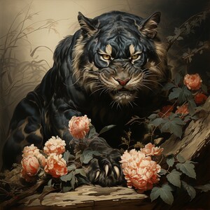 FOURTEEN Majestic Black Panther Wall Art Print, Digital Download ...