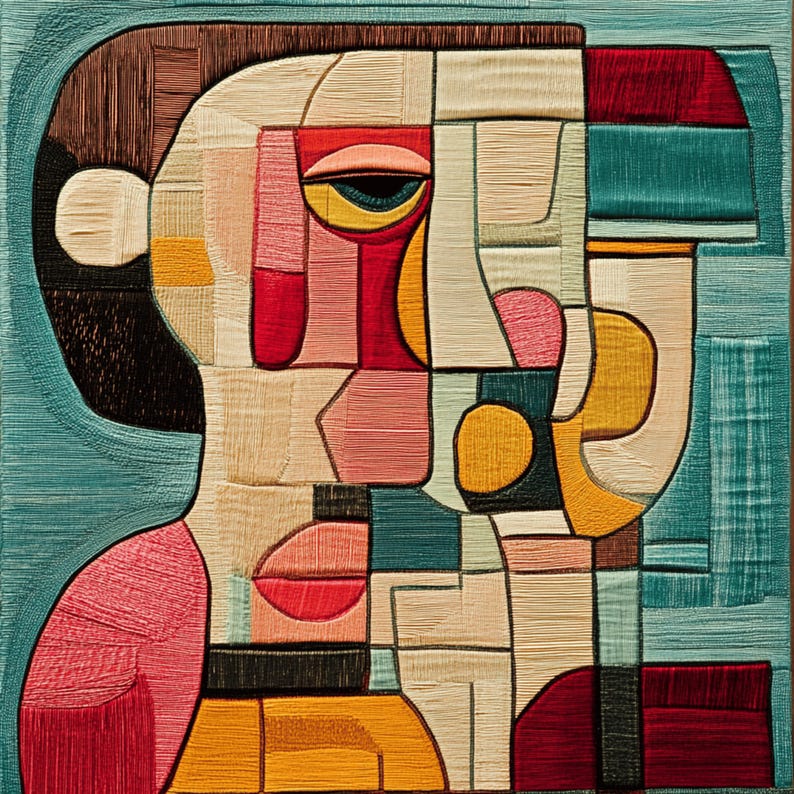 13 Picasso Inspired Abstract Portraits, Printable Cubist Art, Bold ...