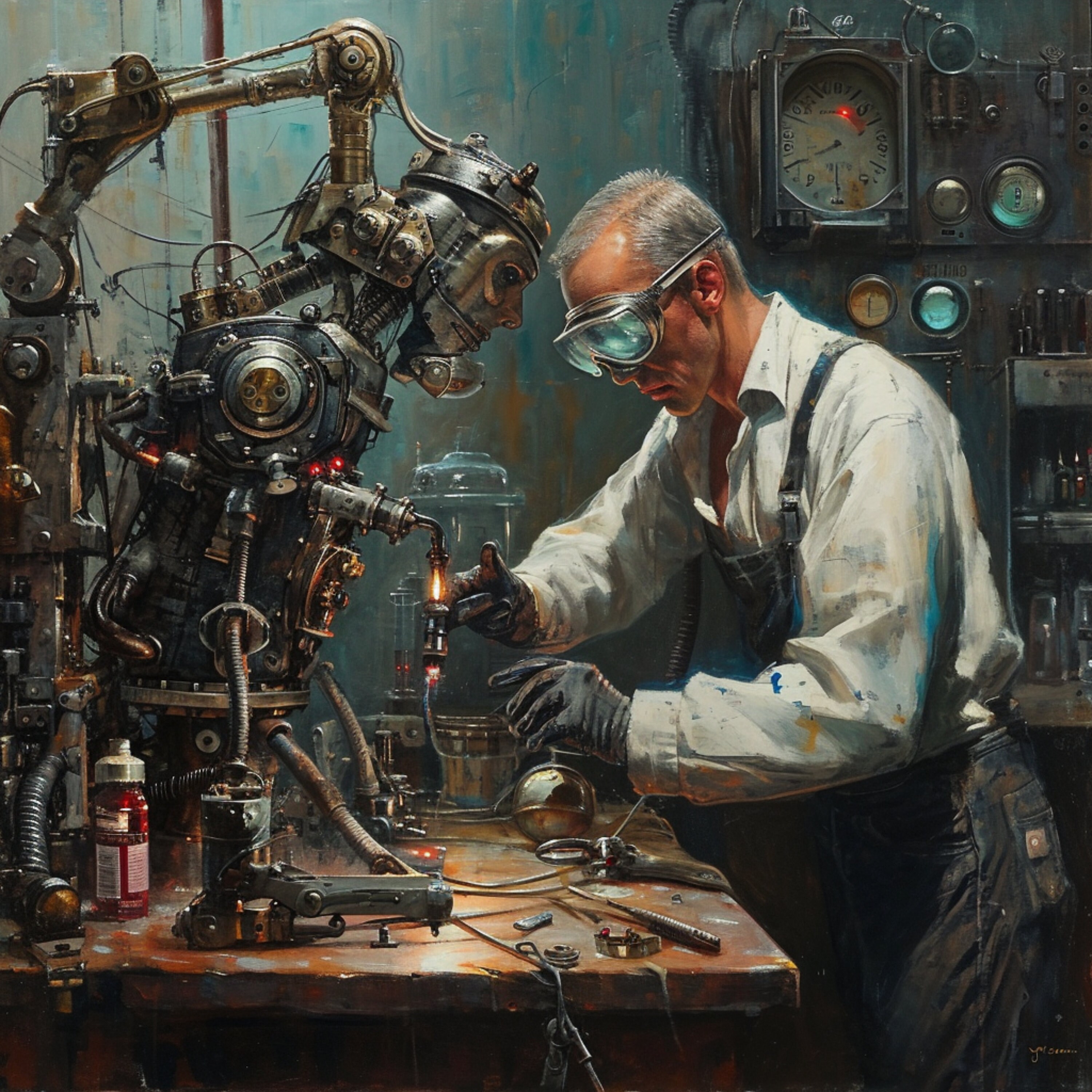 NINE Retro Fantasy Inventors Digital Prints Instant Printable Digital ...