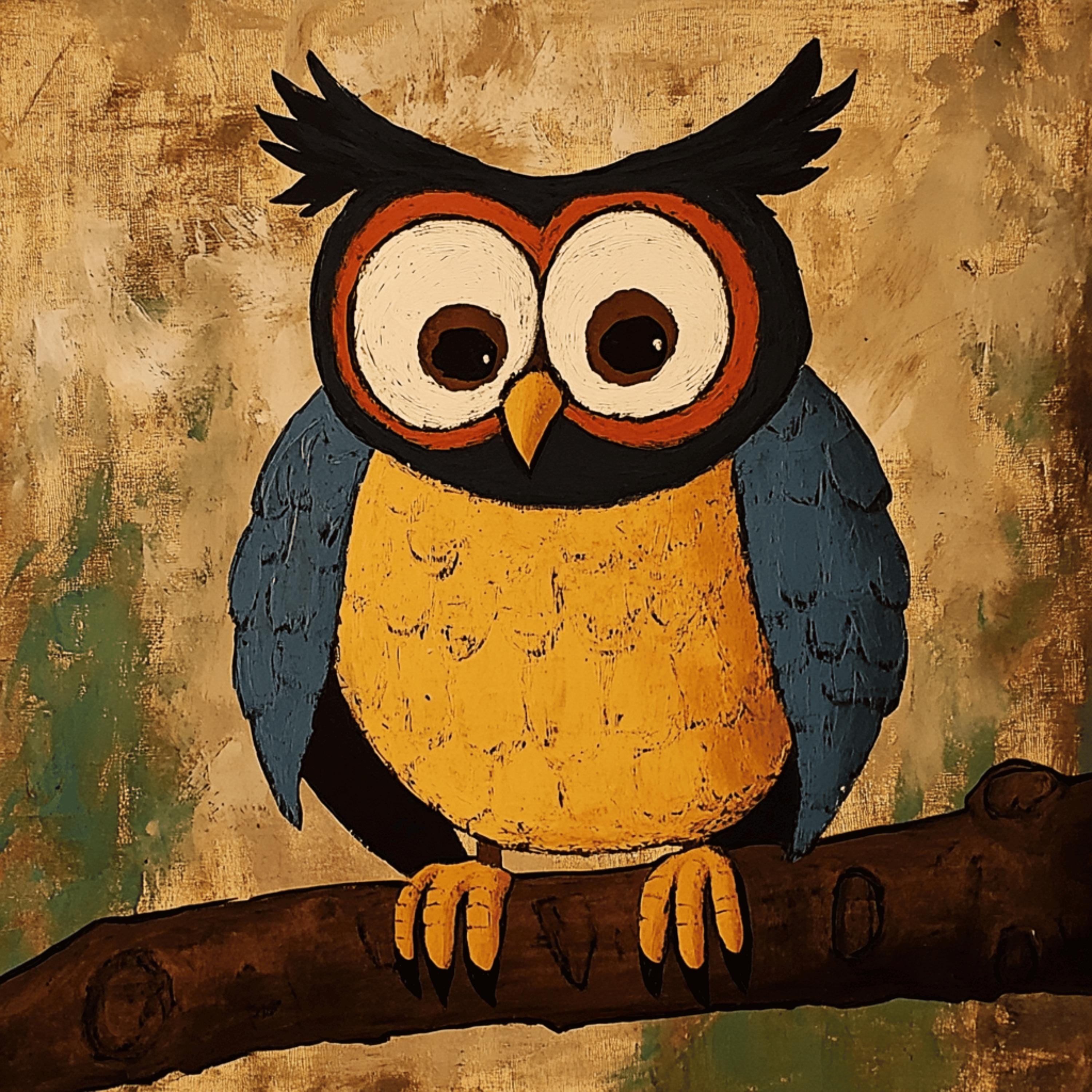 100 Owl Digital Art Print, Various Artistic Styles, Owl Poster, Large ...