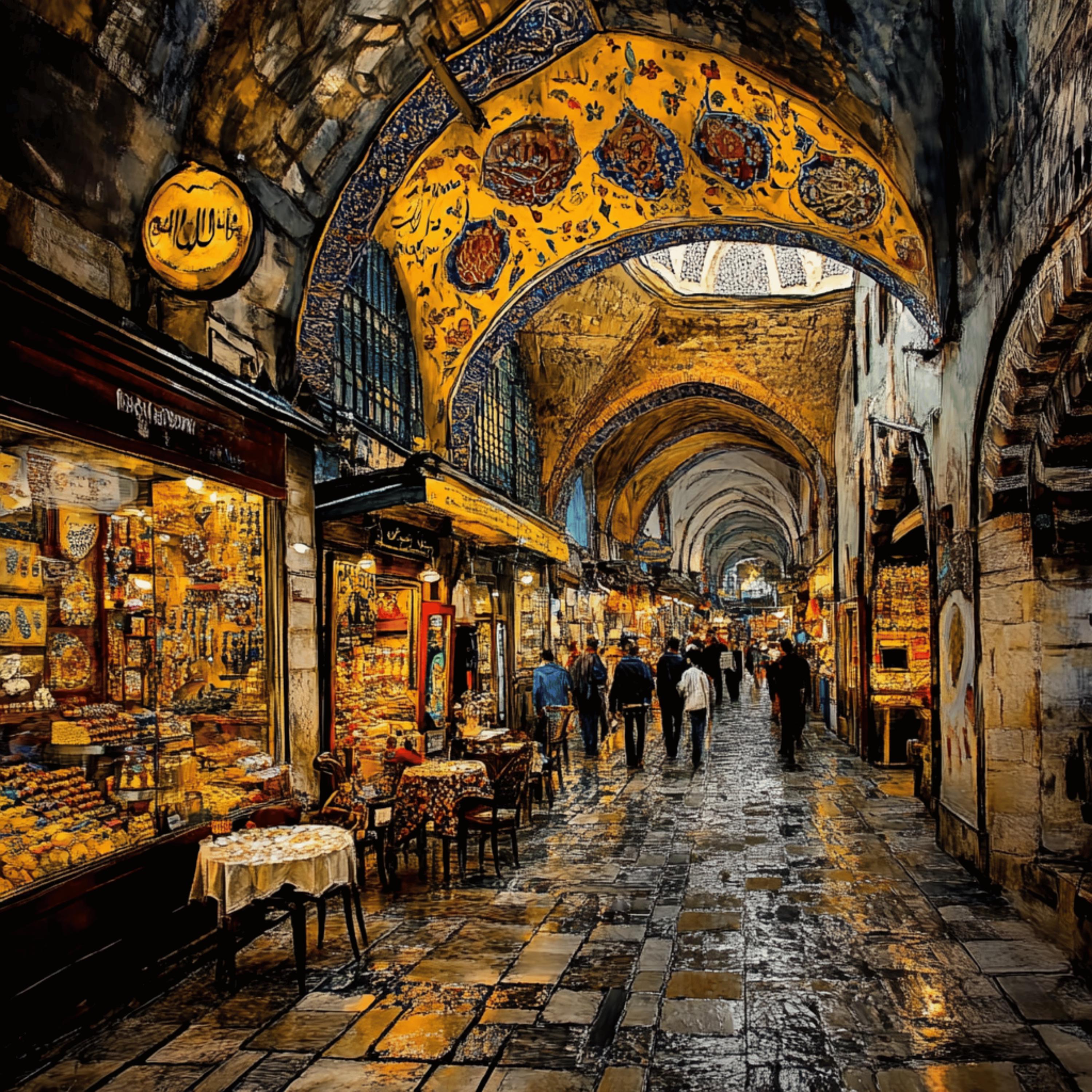 70 Istanbul Artwork Poster, 70 Digital Images, Large Square Art Print ...