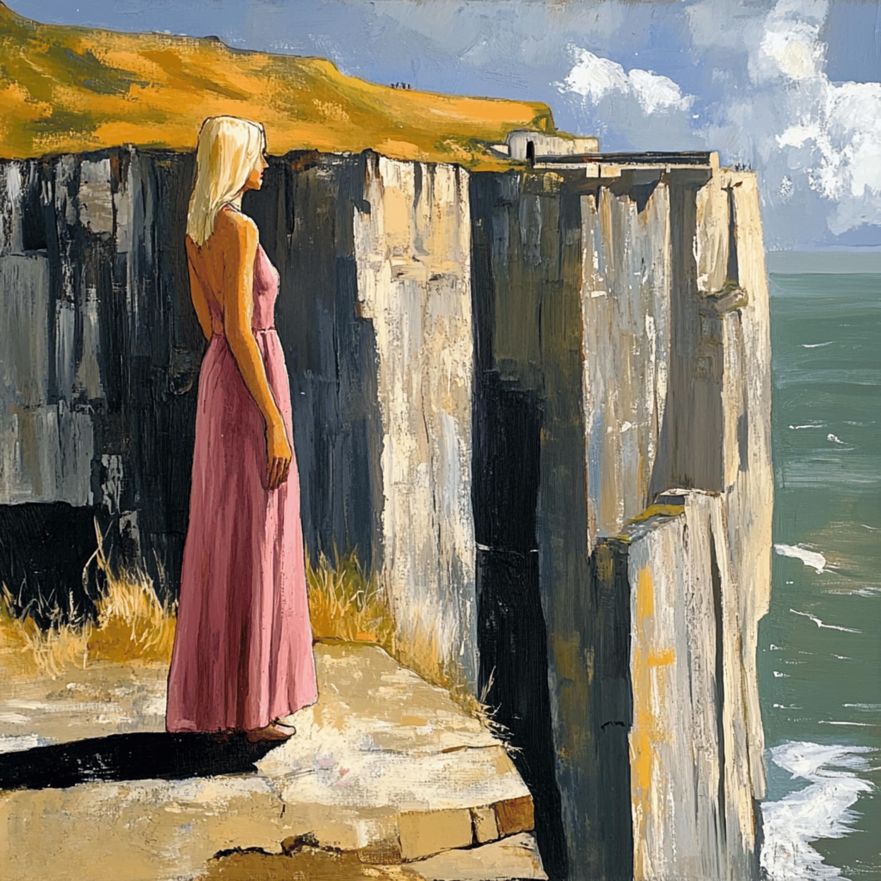Cliff View Art - 15 Printable Digital Landscape Images for Coastal Wall ...