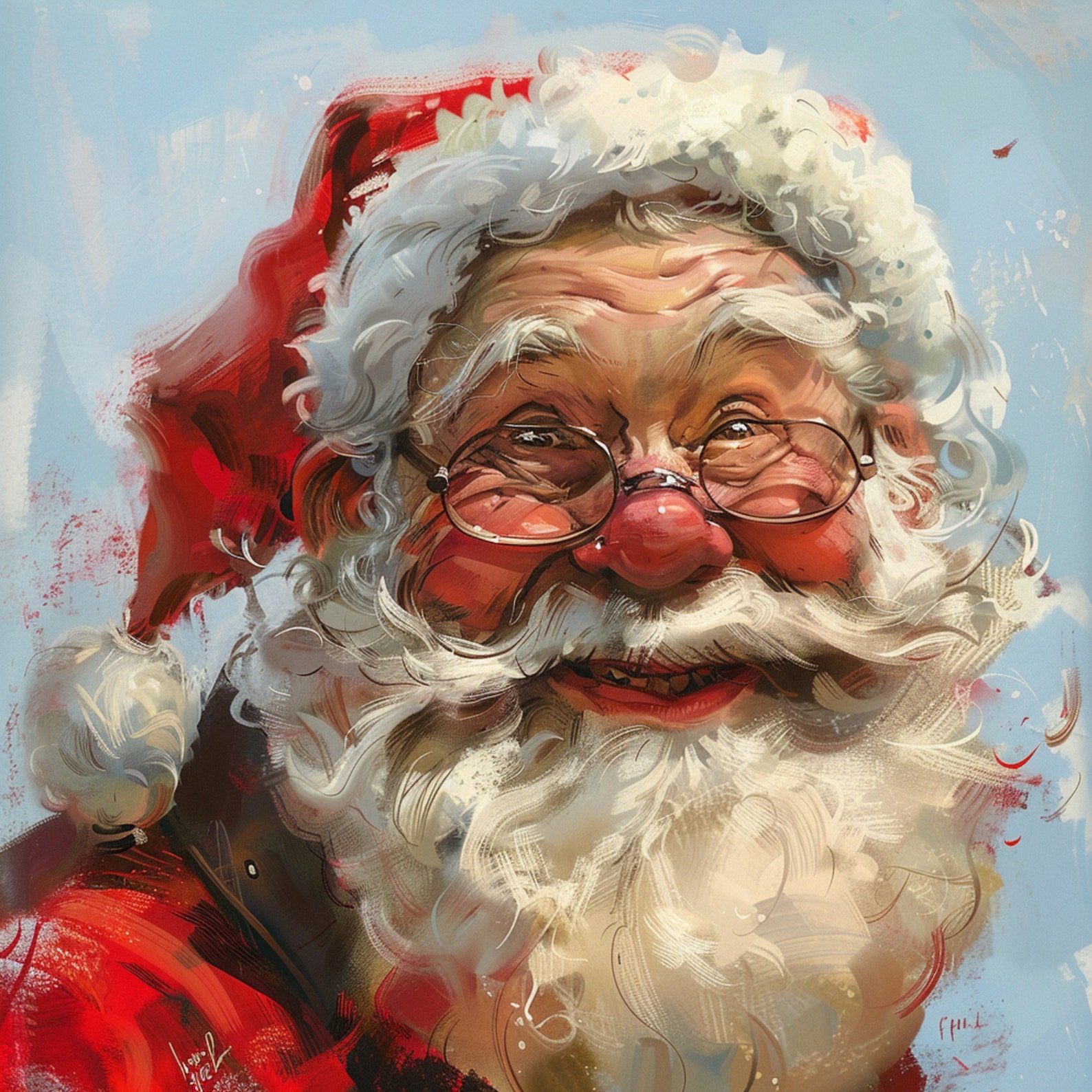 24 Vintage Christmas Santa Digital Download, Retro Santa Claus Images ...