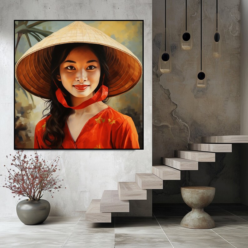 SIXTEEN Vietnamese Art Prints Digital Download Female Portrait ...