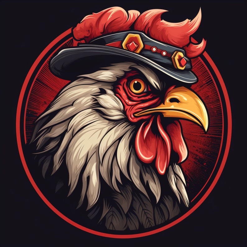 TWENTY THREE Vintage Steampunk Style Rooster Duck Wall Art, Colorful ...