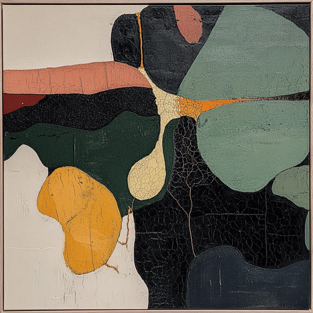 Green Abstract Digital Art Prints Set of 15 Modern Minimalist Wall ...