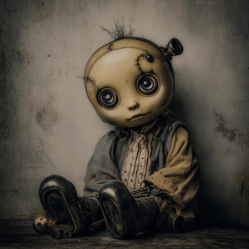 30 Dark Gothic Doll Art Collection Eerie Horror Portraits Creepy ...