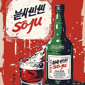 9 Vintage Soju Bottle Poster Set, Korean Alcohol Wall Art, Retro Bar ...