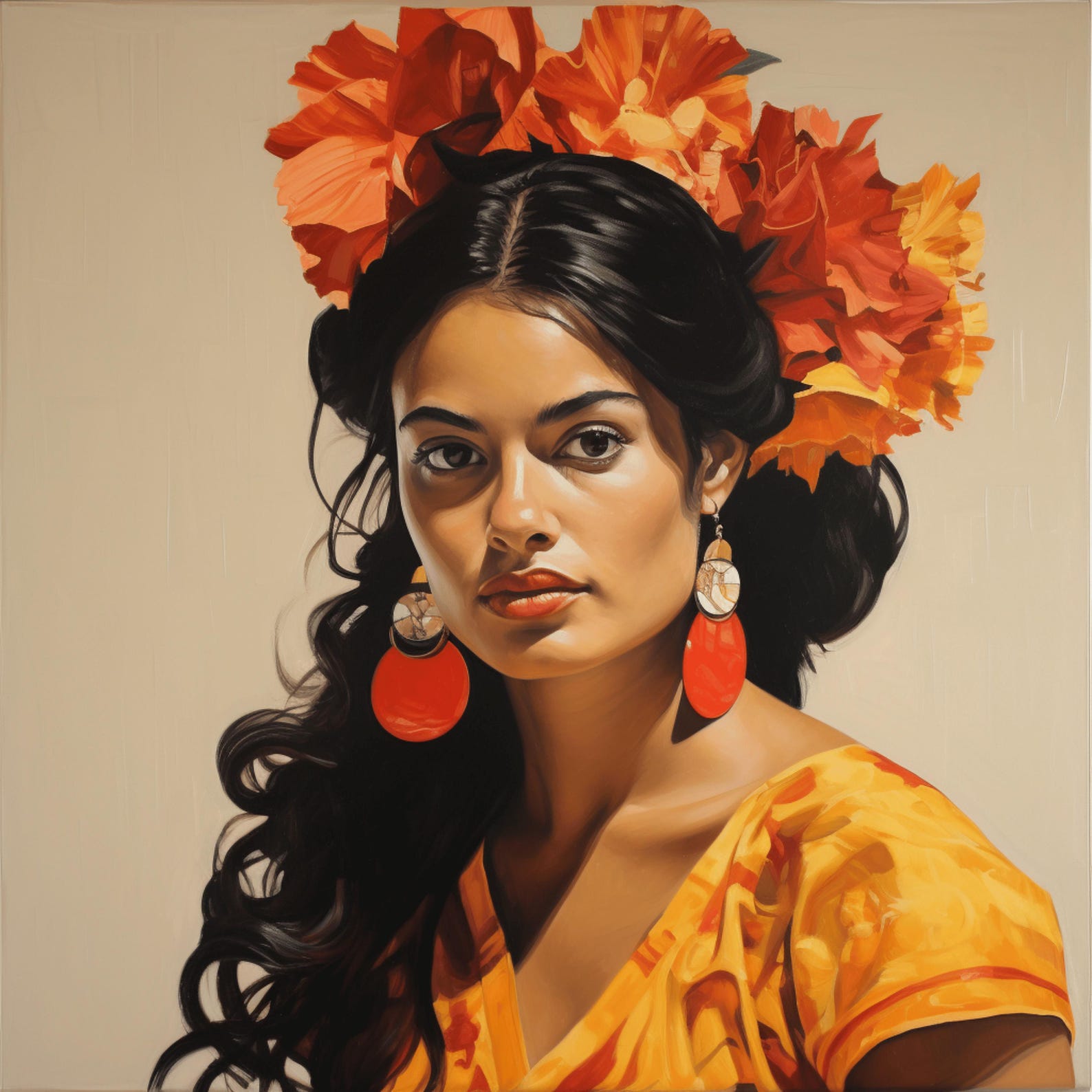 29 Hispanic Latin American Female Portraits Instant Printable Digital ...