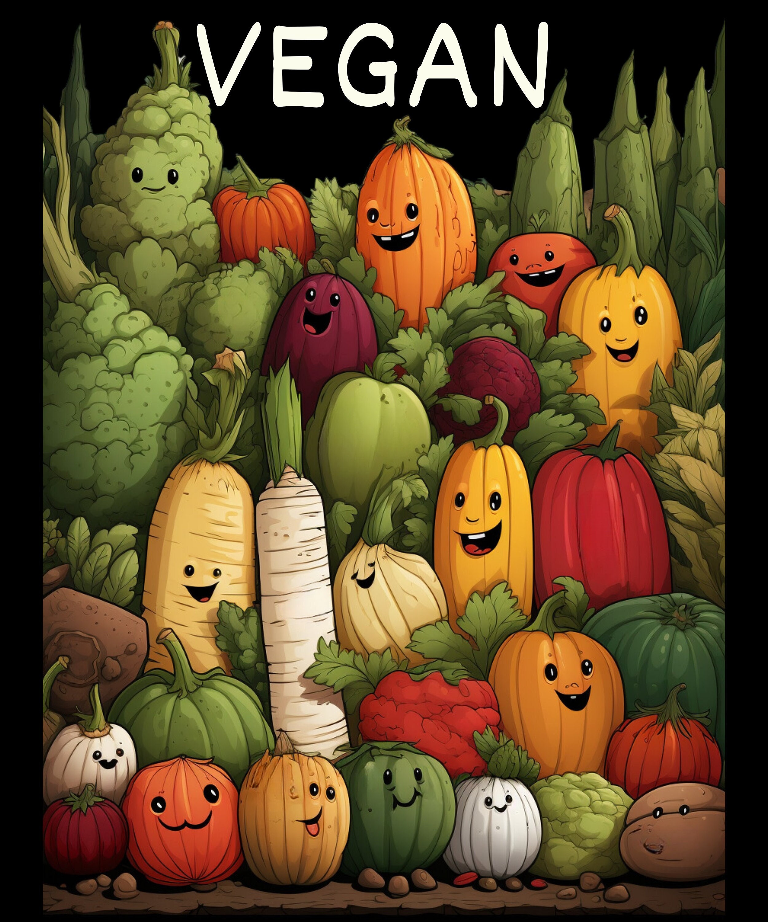 TEN Vegan Posters Home Decor Wall Decor Instant Digital Download ...