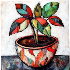 15 Modern Plant Art Poster Square Print Greenery Contemporary Decor ...