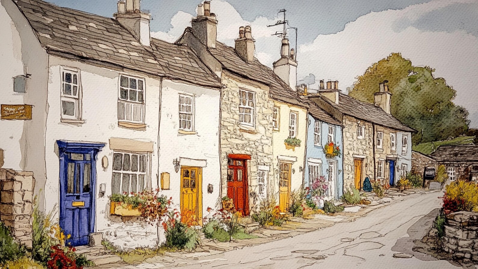 22 Yorkshire Dales Scenes, Watercolor Landscape Art Print, Perfect for ...