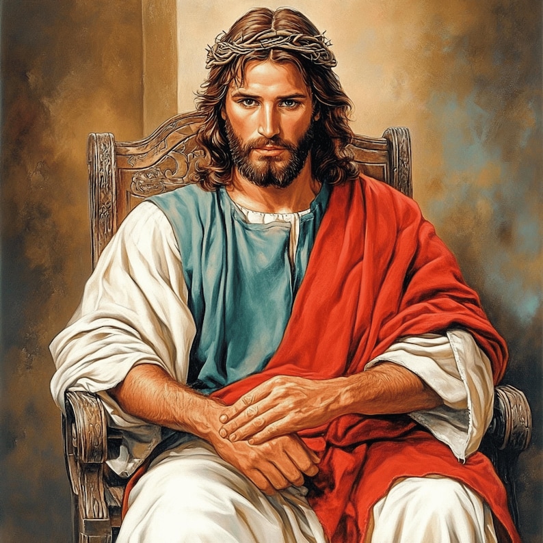 Christian Art Bundle, 55 Jesus Religious Digital Images, Christmas Wall ...