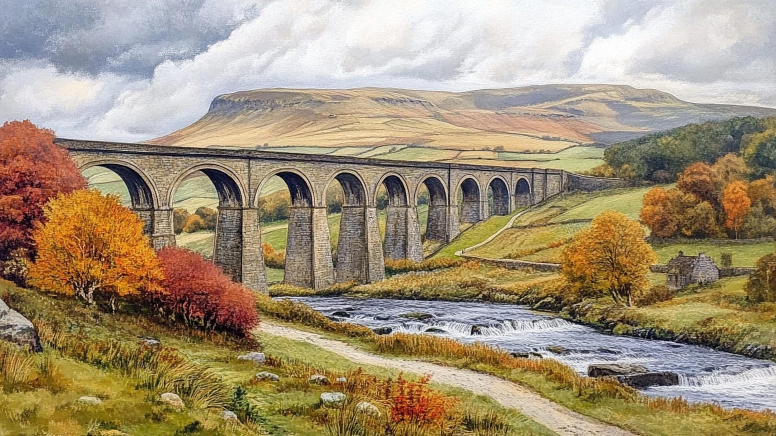 22 Yorkshire Dales Scenes, Watercolor Landscape Art Print, Perfect for ...