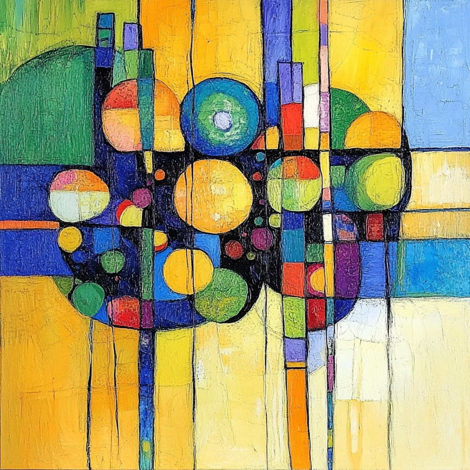 12 Modern Abstract Art Poster, Contemporary Wall Decor, Large Square ...