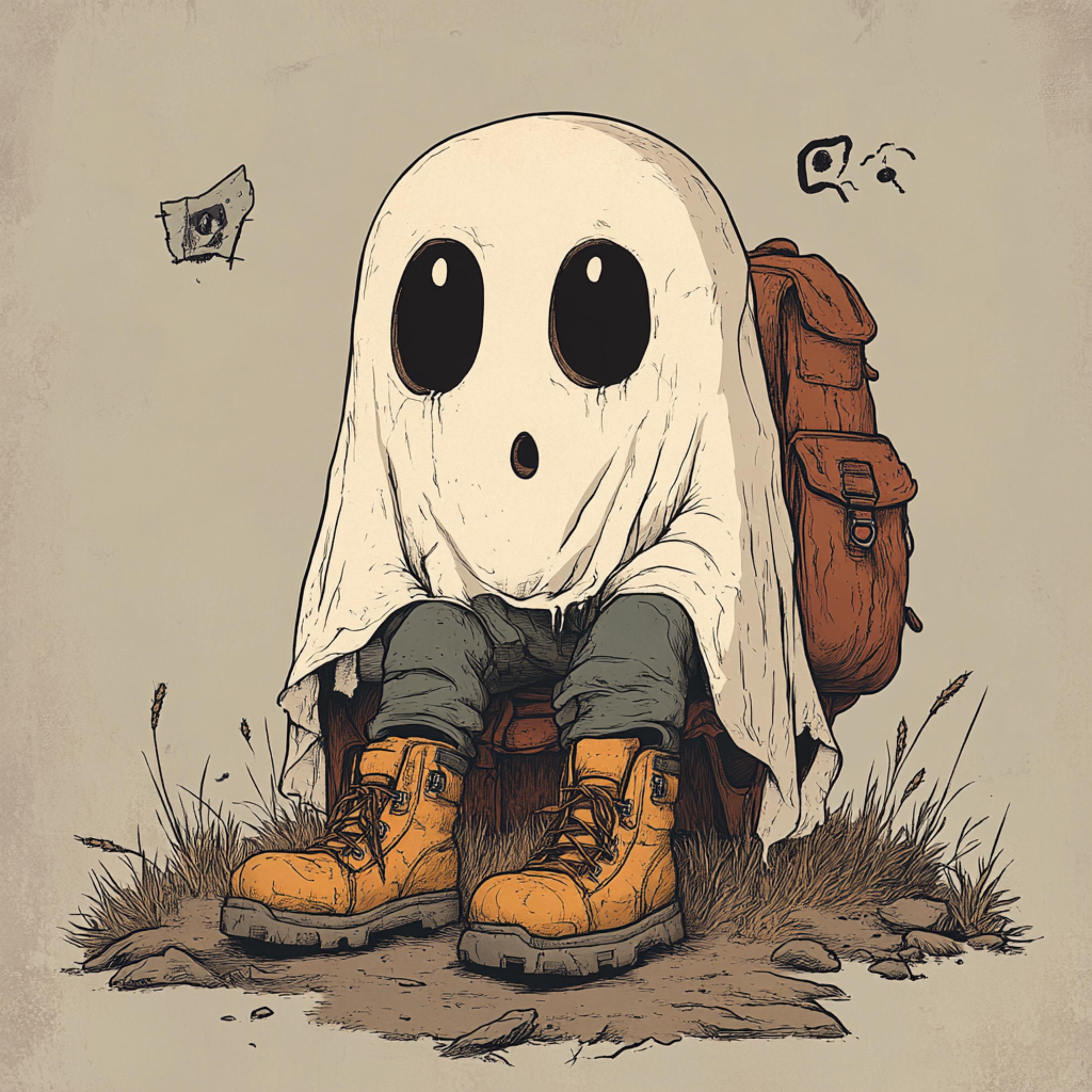 38 Boo Sheet Ghosts Poster, 38 Digital Images Set, Ghost Square Artwork ...
