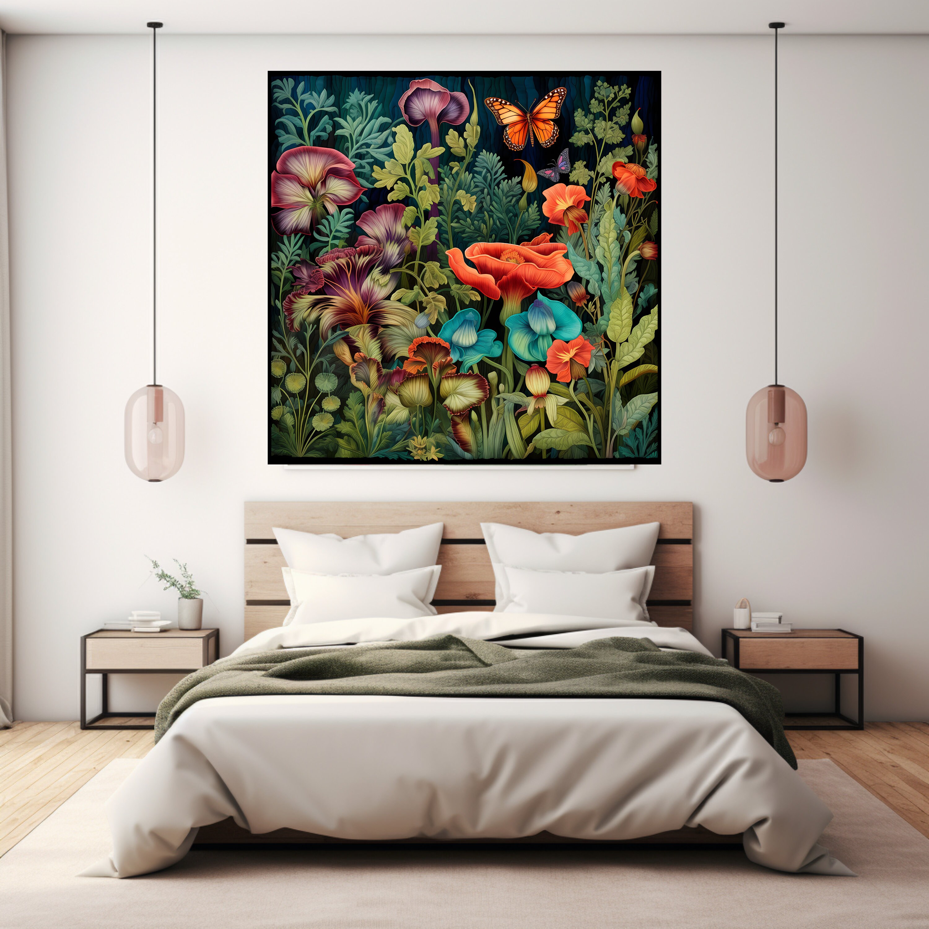 SIX Botanical Wall Decor Instant Digital Download Printable Affordable ...