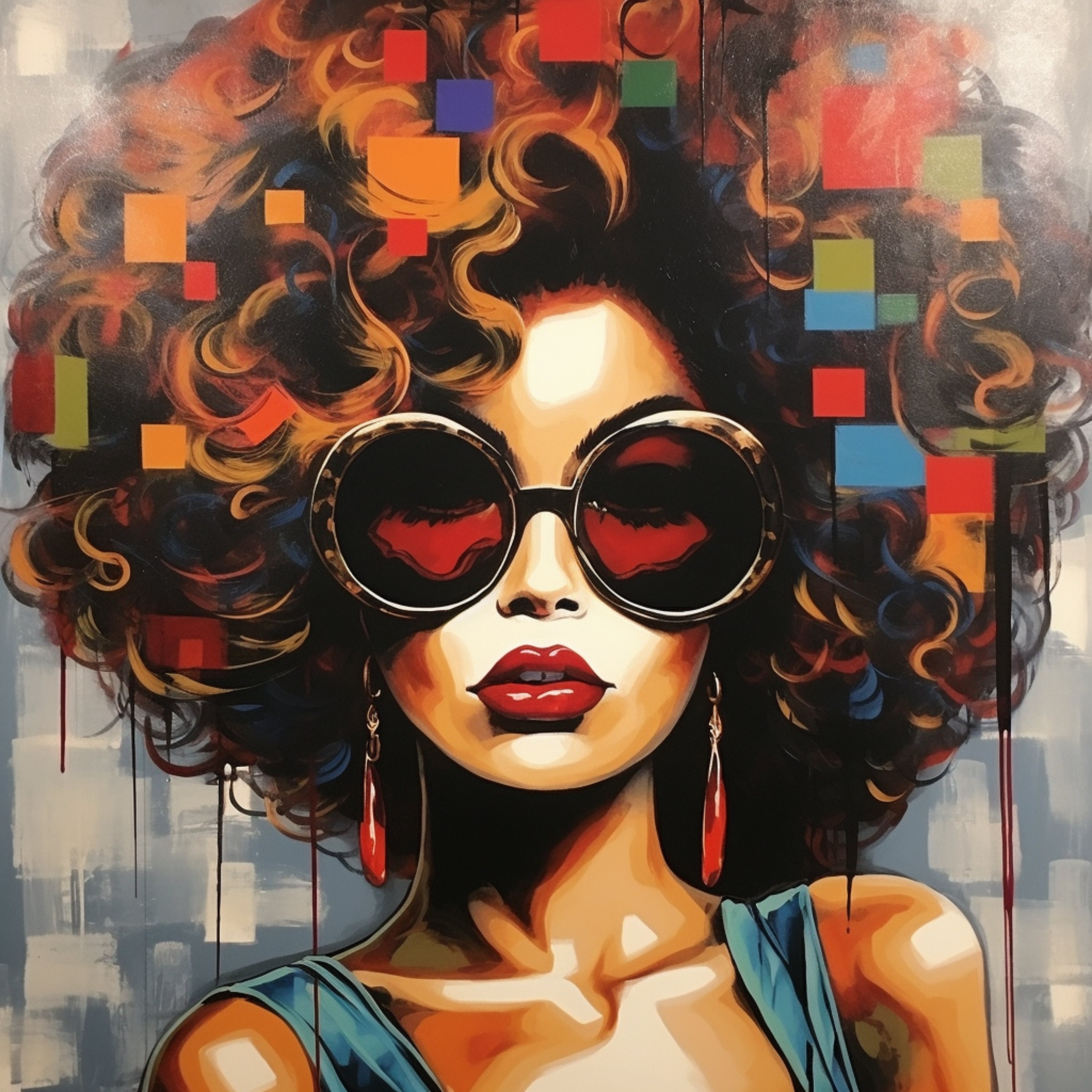 SEVEN Sassy Women Females Digital Art Prints Wall Decor Instant ...