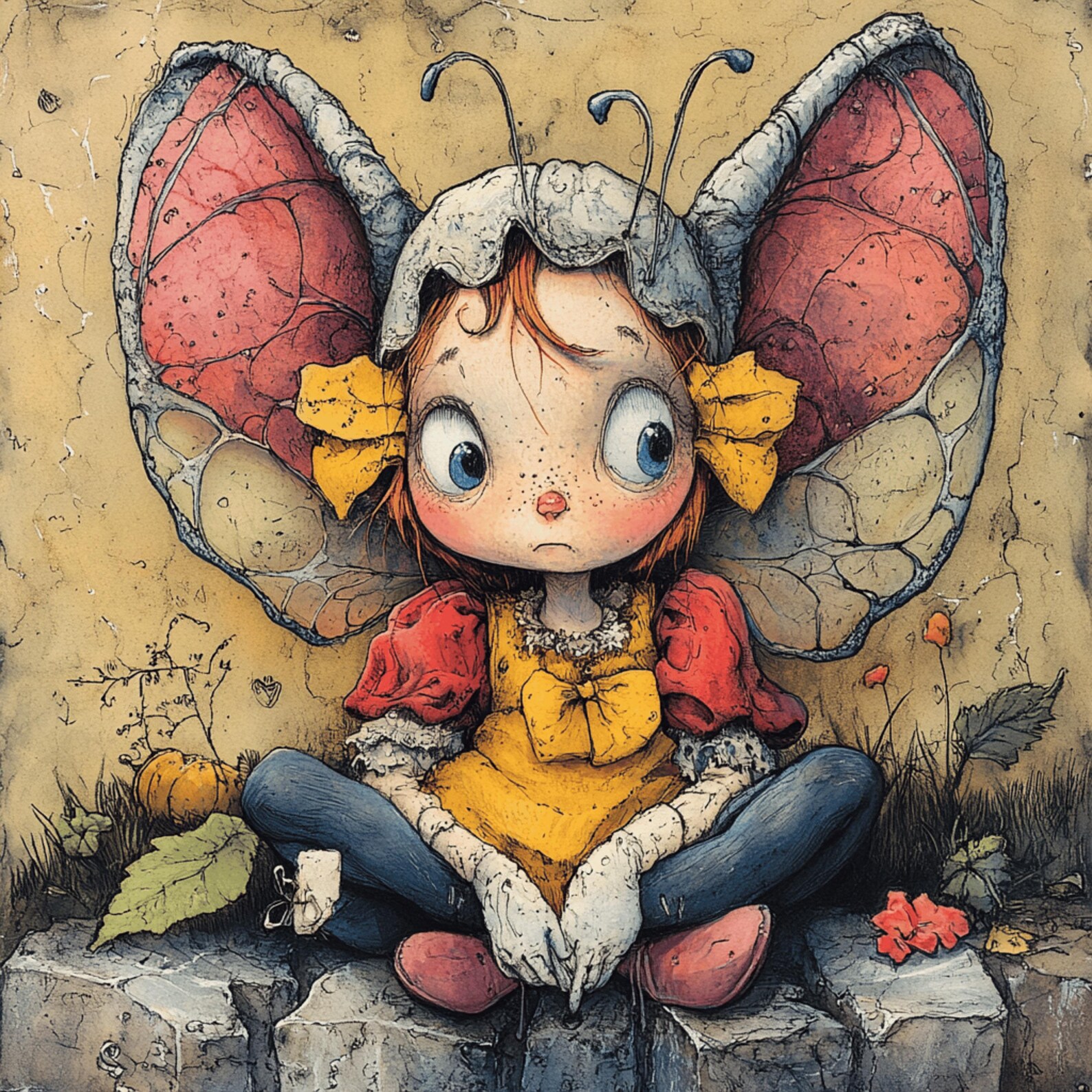 20 Fantasy Illustrations for Kids Playroom, Large Square Artwork ...