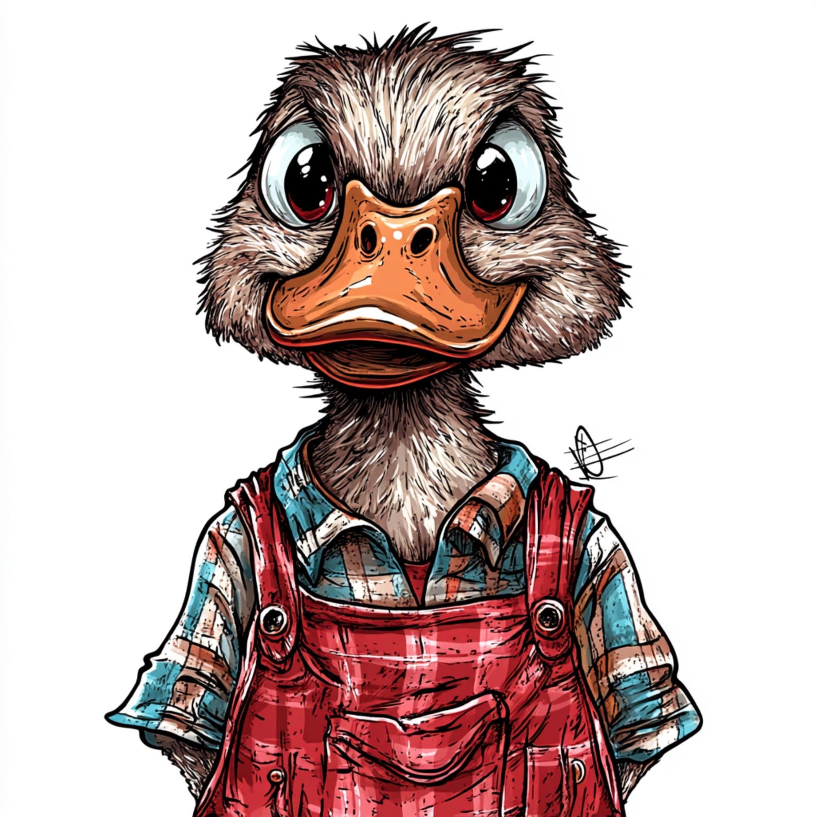 11 Cute Duck Cartoon Caricature Digital Image, Fun Wall Art for Kids ...