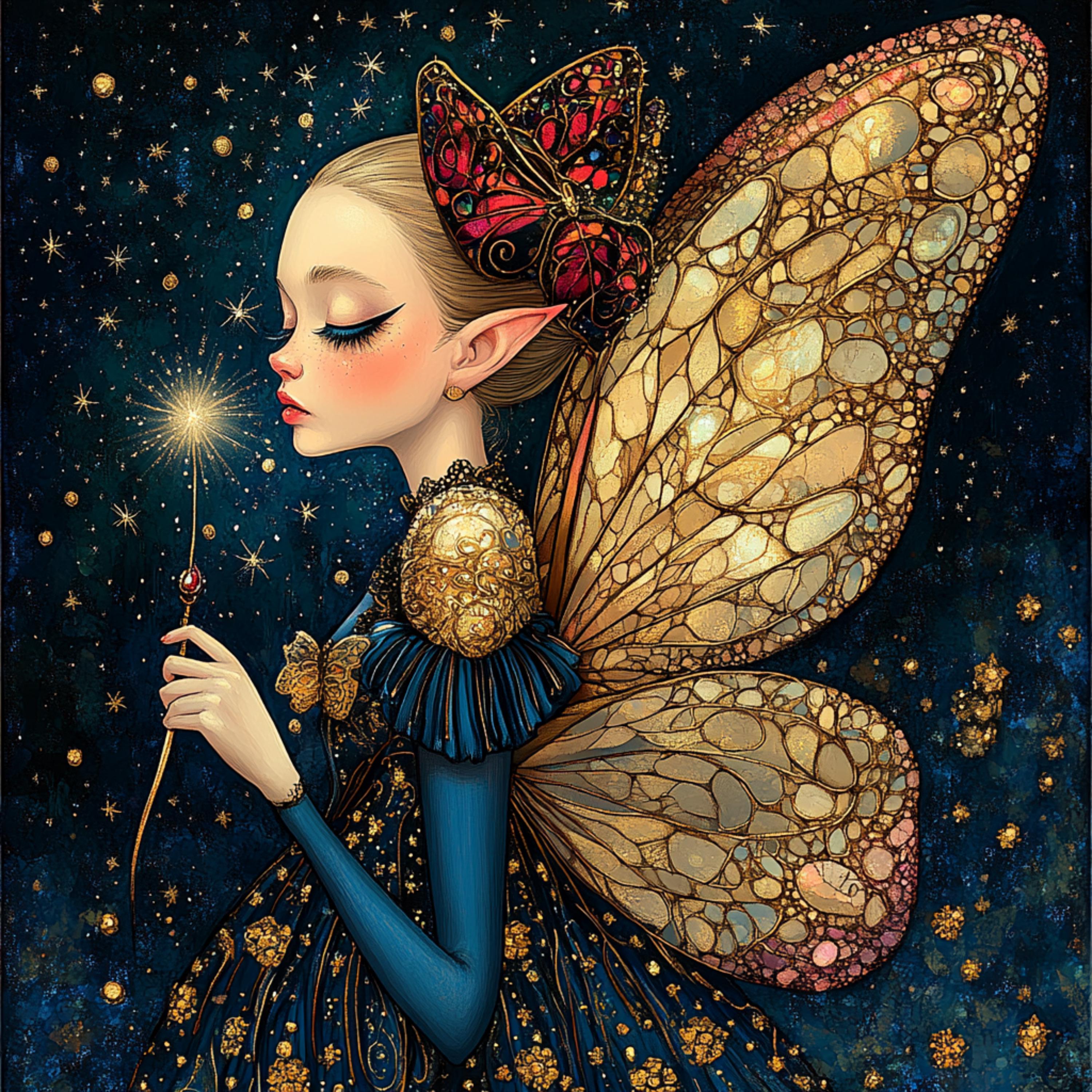 11 Fantasy Fairy Digital Artwork, Large Square Fairies Printable ...