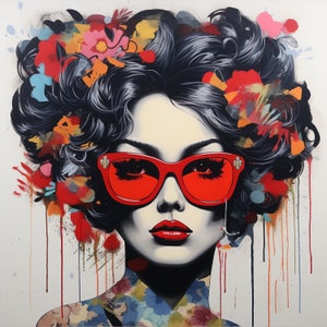 SEVEN Sassy Women Females Digital Art Prints Wall Decor Instant ...