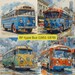TWENTY Vintage Buses Digital Images, Historical Buses Across the Ages ...