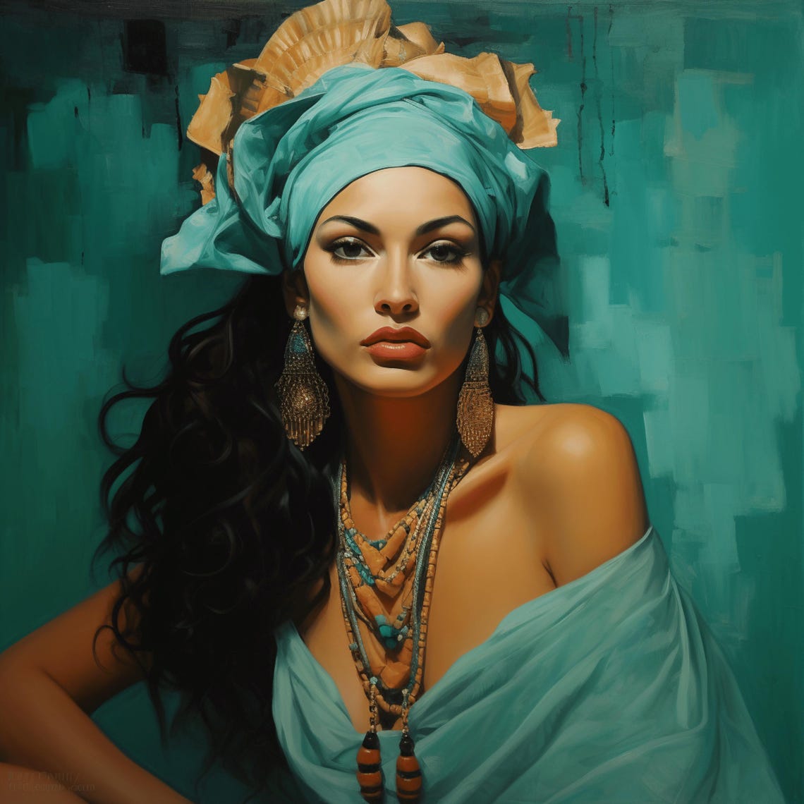 29 Hispanic Latin American Female Portraits Instant Printable Digital ...