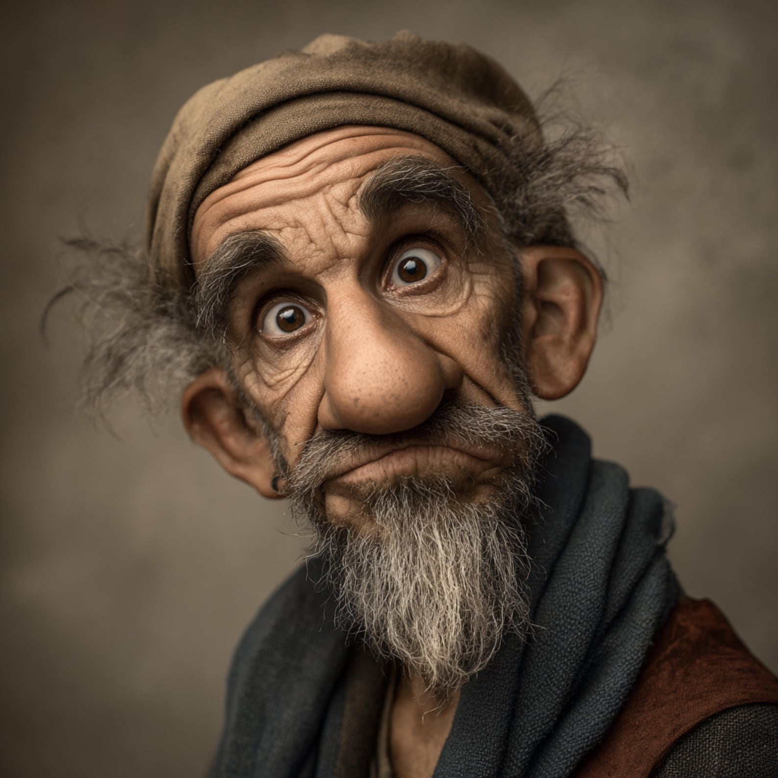 Weird Man Character Art: Whimsical Portrait PNG Bundle (digital ...