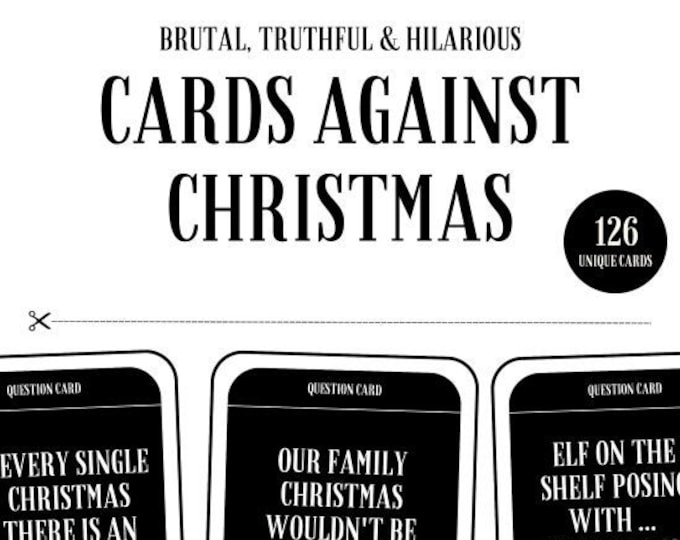 Cards Against Christmas - Dark Humour, Funny Seasonal Game, Rude ...