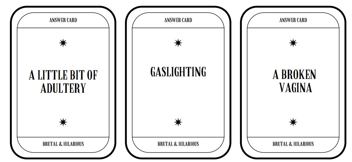 Cards Against Divorce Dark Humour, Funny Break up Game, Rude Divorcee ...