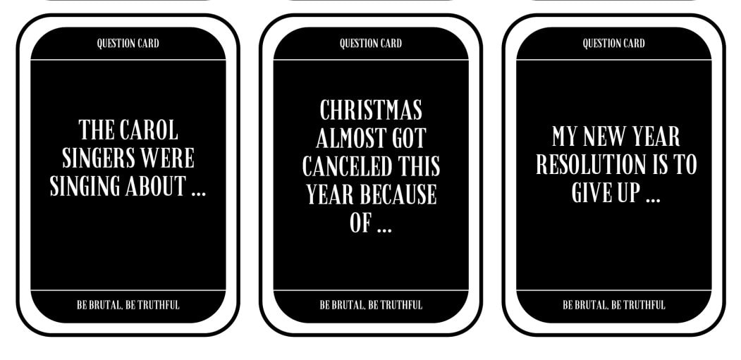 Cards Against Christmas - Dark Humour, Funny Seasonal Game, Rude ...
