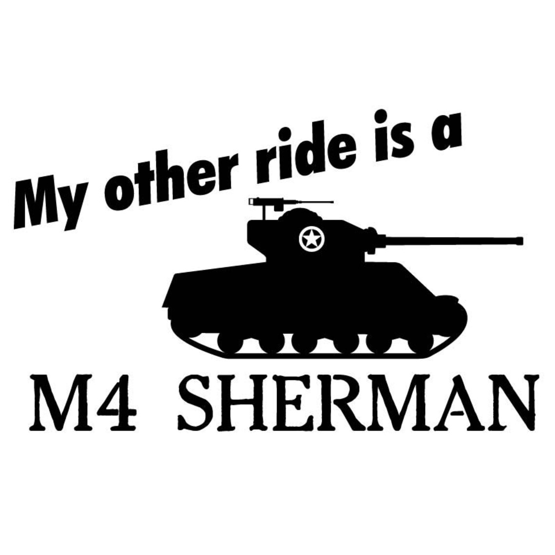 Sherman Tank Decal - Etsy