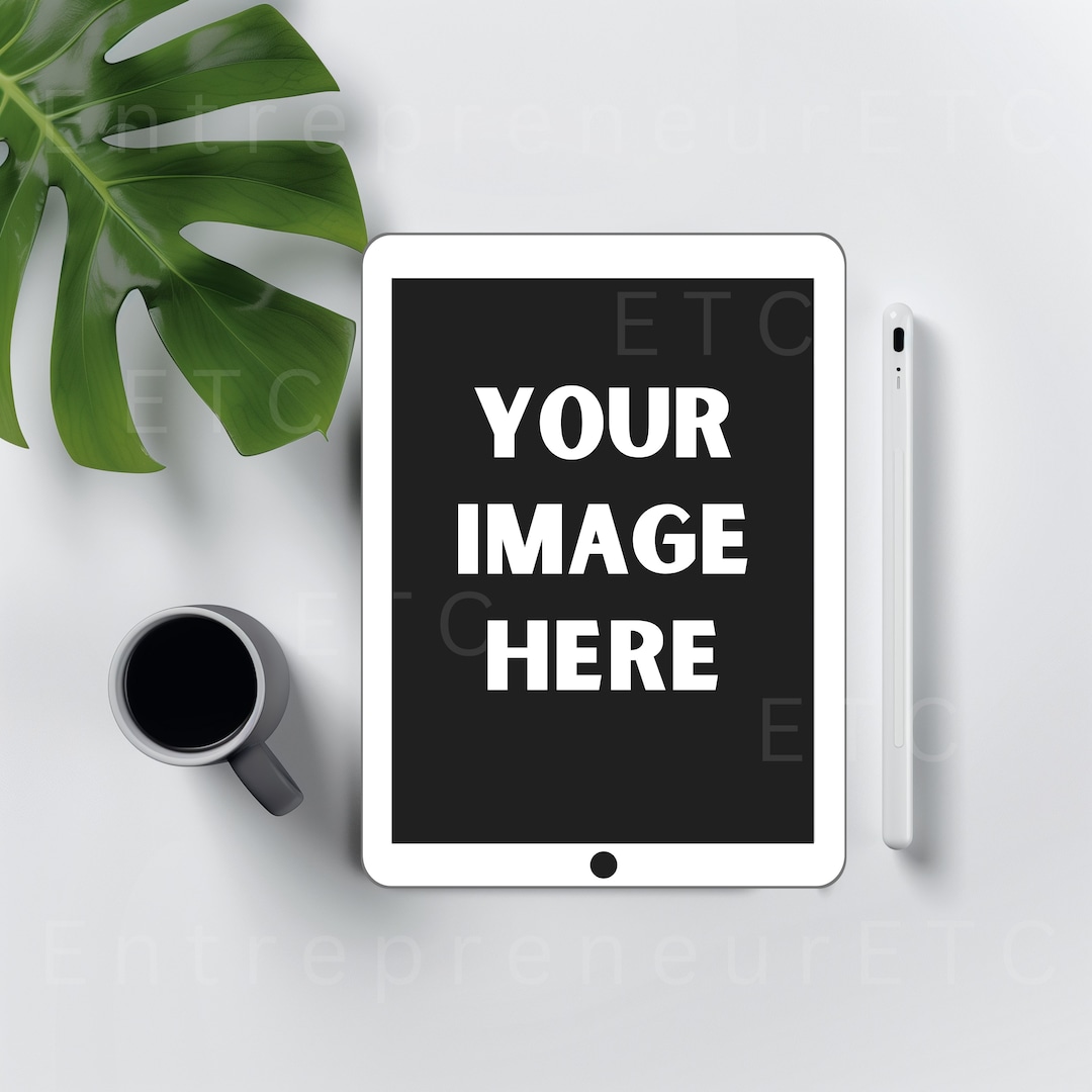 Minimalist Ebook Mockup, Canva Template, Bookstagram Flatlay, Blank ...