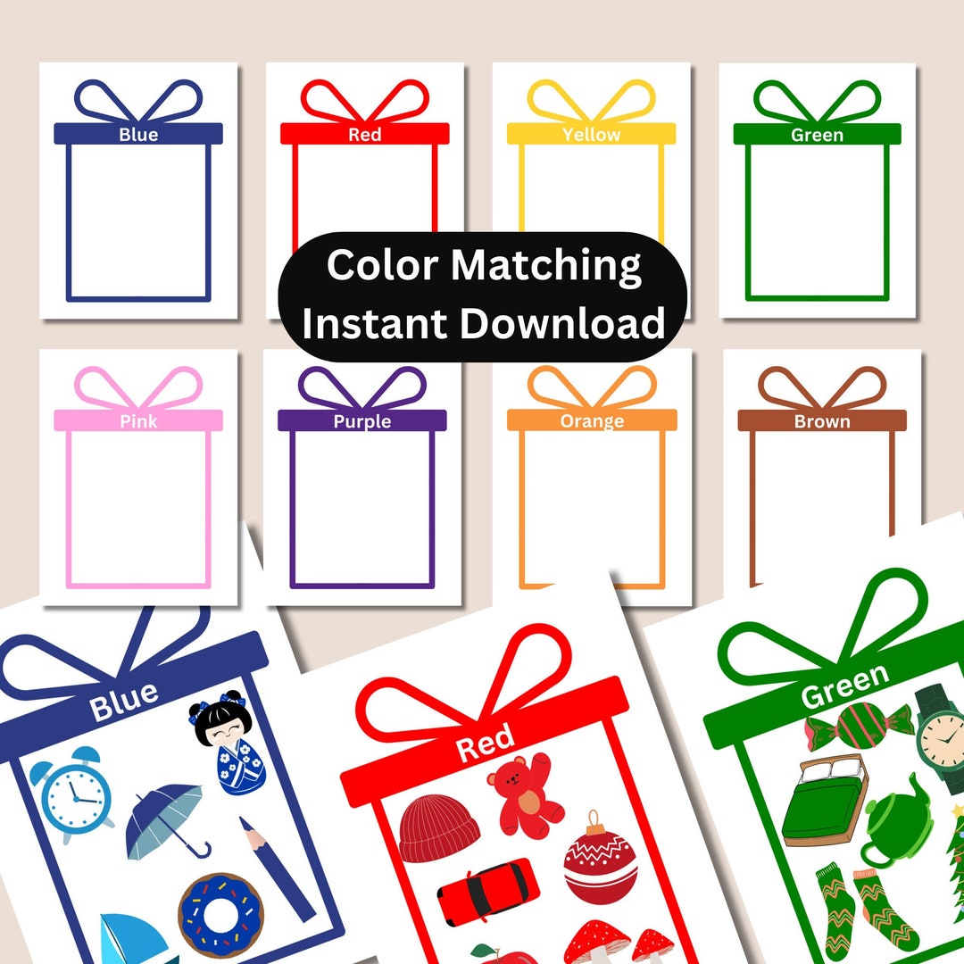 Color Matching, Color Sorting, Color Activity, Learning Colors ...
