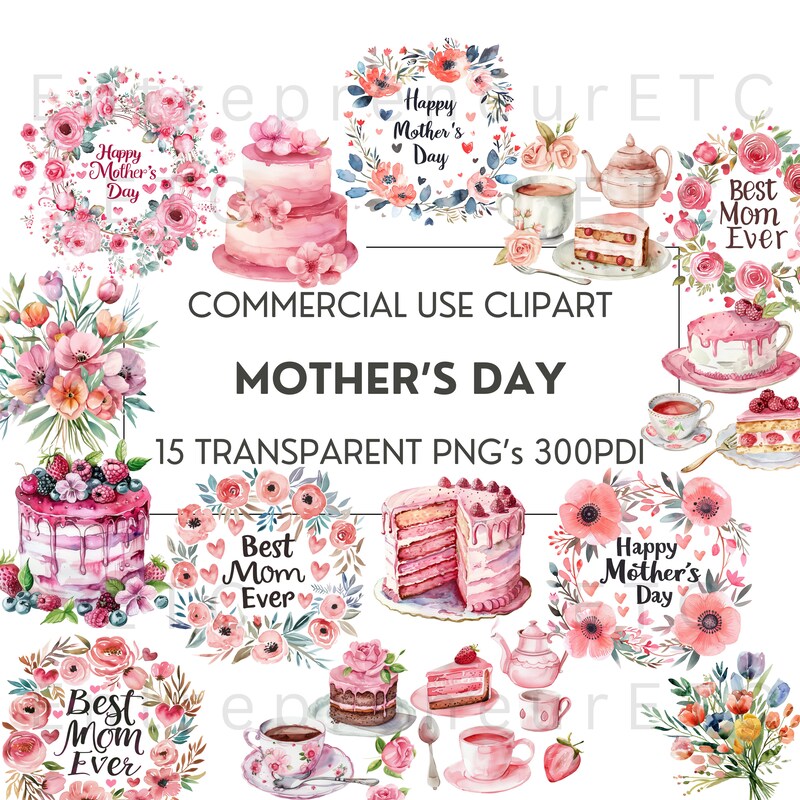 Mothers Day Clip Art - Etsy